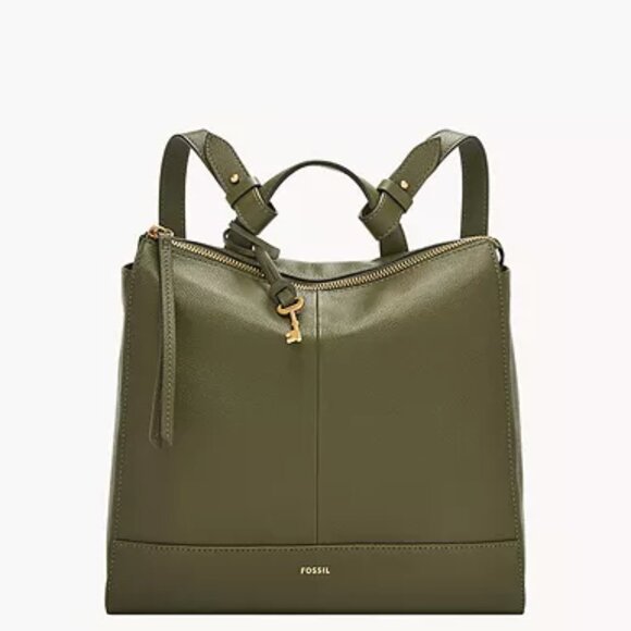 Fossil | Bags | Fossil Loden Green Elina Convertible Small Backpacknwt ...